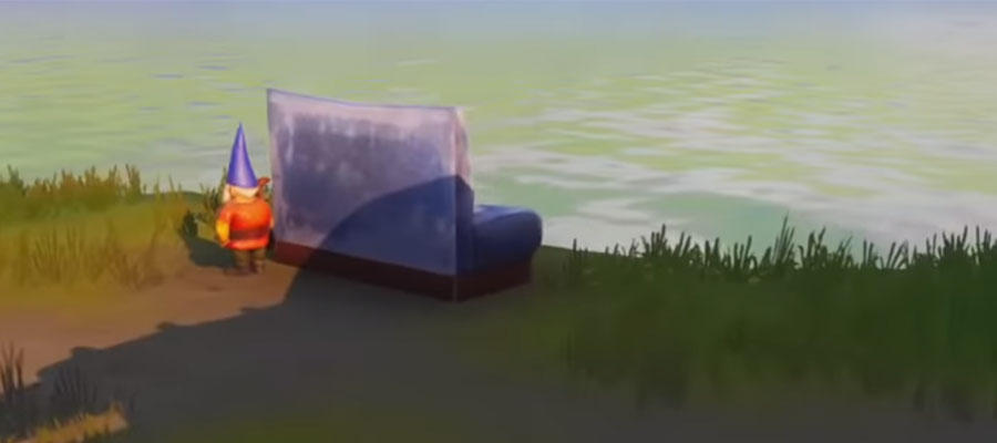 Destroy Gnomes at Camp Cod or Fort Crumpet Locations