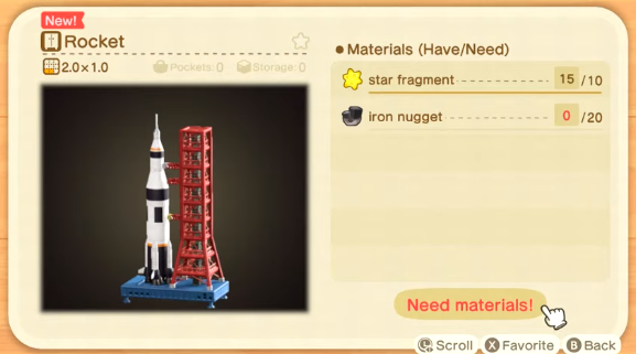 Animal Crossing New Horizons Space Items | Gamer Journalist