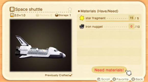 Animal Crossing New Horizons Space Items | Gamer Journalist