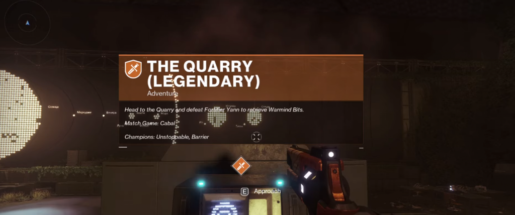 Quarry Legendary Lost Sector Location - Gamer Journalist