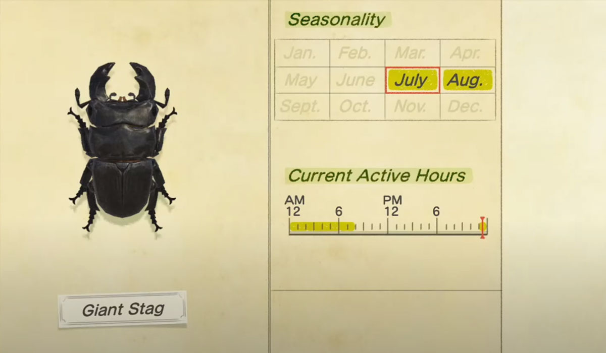 How to catch a Giant Stag in Animal Crossing New Horizons