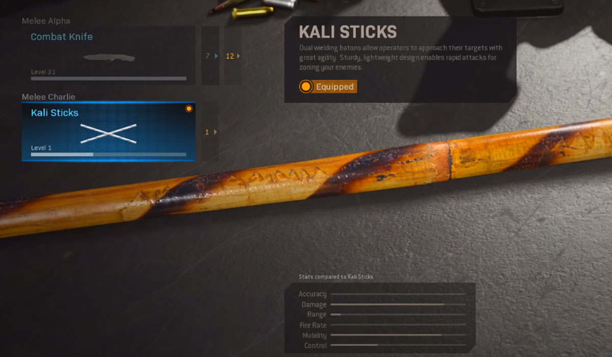 How to unlock Kali Sticks in Call of Duty Modern Warfare