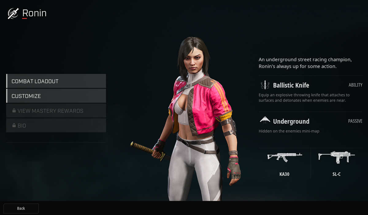 Rogue Company: Ronin Weapons, Abilities, and Perks Guide