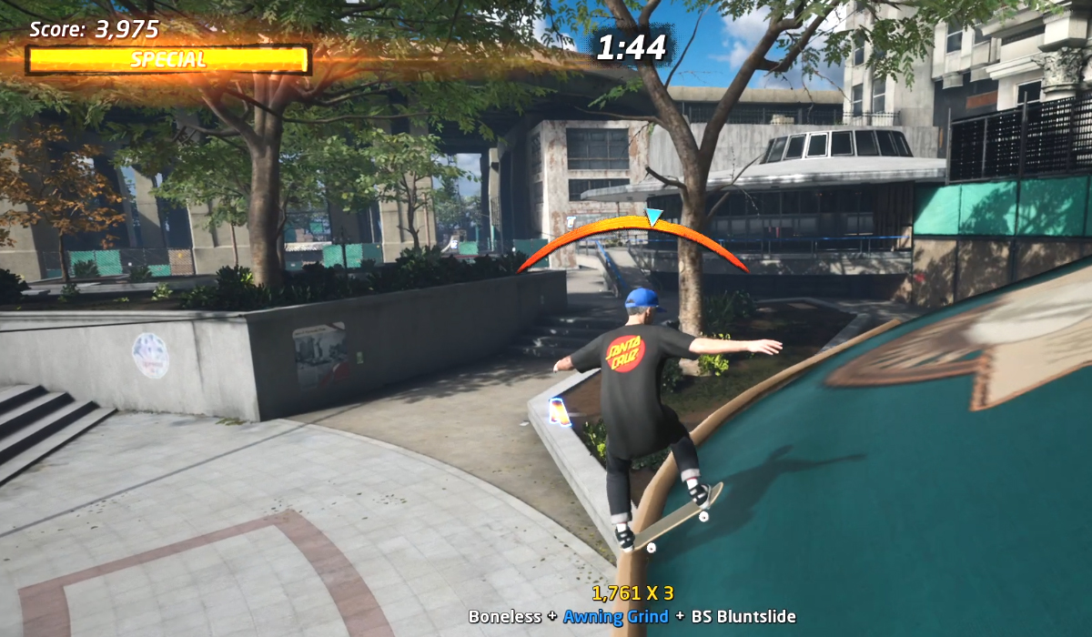How to 5-0 Around the Fountain on Streets in THPS