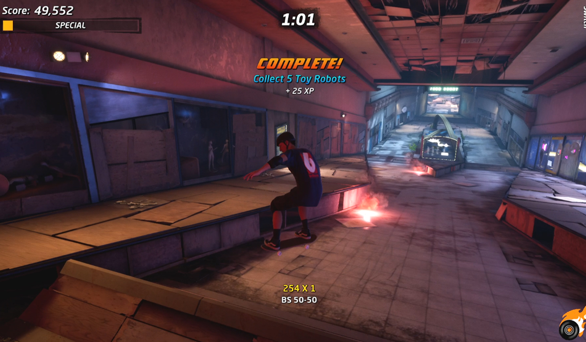 Where to collect 5 Toy Robots at the Mall in Tony Hawk's Pro Skater 1 + 2