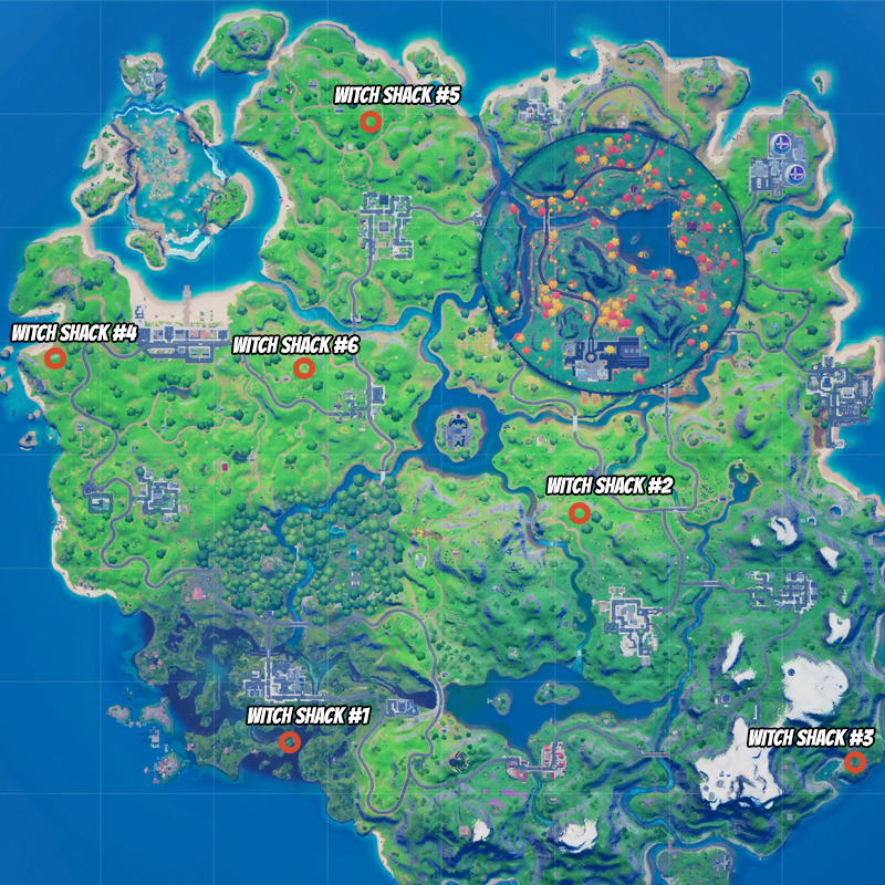 Witch Shack Locations in Fortnite - Fortnitemares 2020 | Gamer Journalist