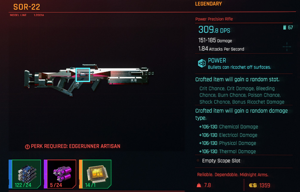 All Legendary and Iconic Weapons in Cyberpunk 2077 | Gamer Journalist