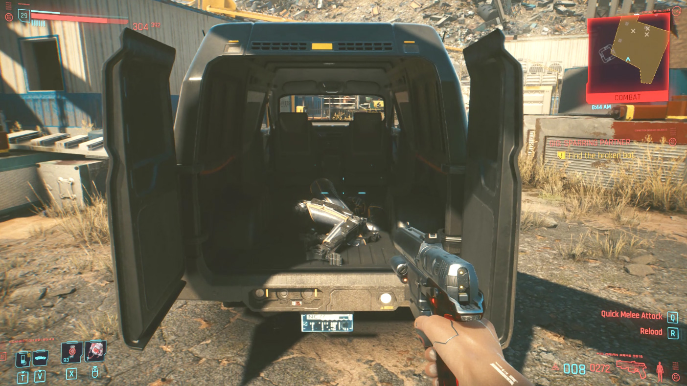 Cyberpunk 2077: Where to Find the Broken Bot in Sparring Partner Gig