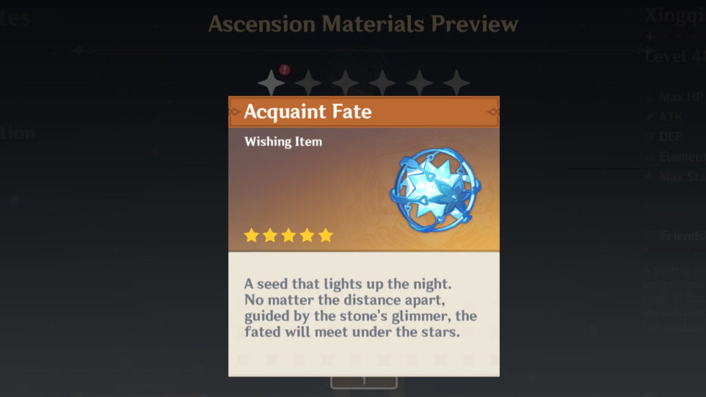 How to get Free Acquaint Fates for Ascending Characters in Genshin Impact