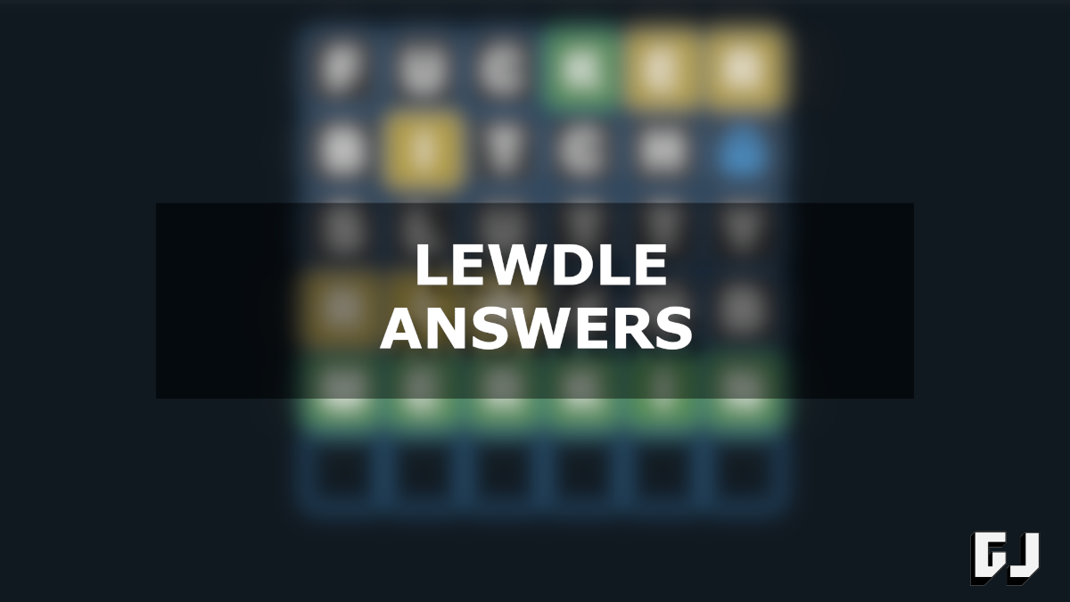 Lewdle Answers - Word of the Day (June 2026)