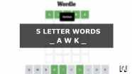 5 Letter Words With AWK In The Middle Wordle Guides Gamer Journalist 5 Letter Words With AWK In The Middle Wordle Guides Gamer Journalist