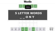 5 Letter Words Ending With ONY Wordle Guides Gamer Journalist 5 Letter Words Ending With ONY Wordle Guides Gamer Journalist