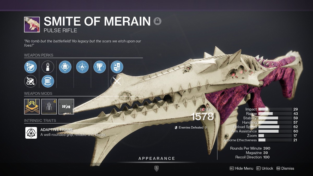 Destiny 2 Smite of Merain God Rolls Guide | Gamer Journalist