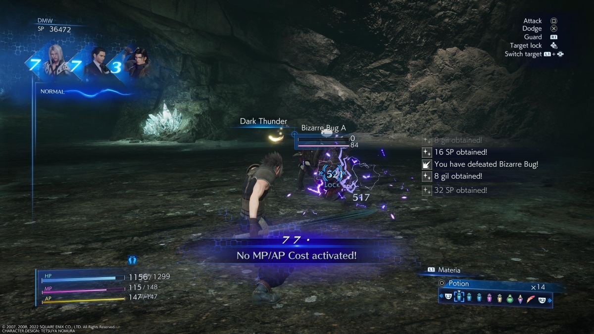 How To Make Dark Magic In Crisis Core Final Fantasy VII Reunion | Gamer ...