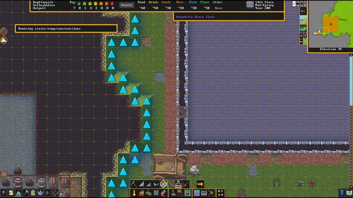 How To Break Walls And Remove Structures In Dwarf Fortress Gamer