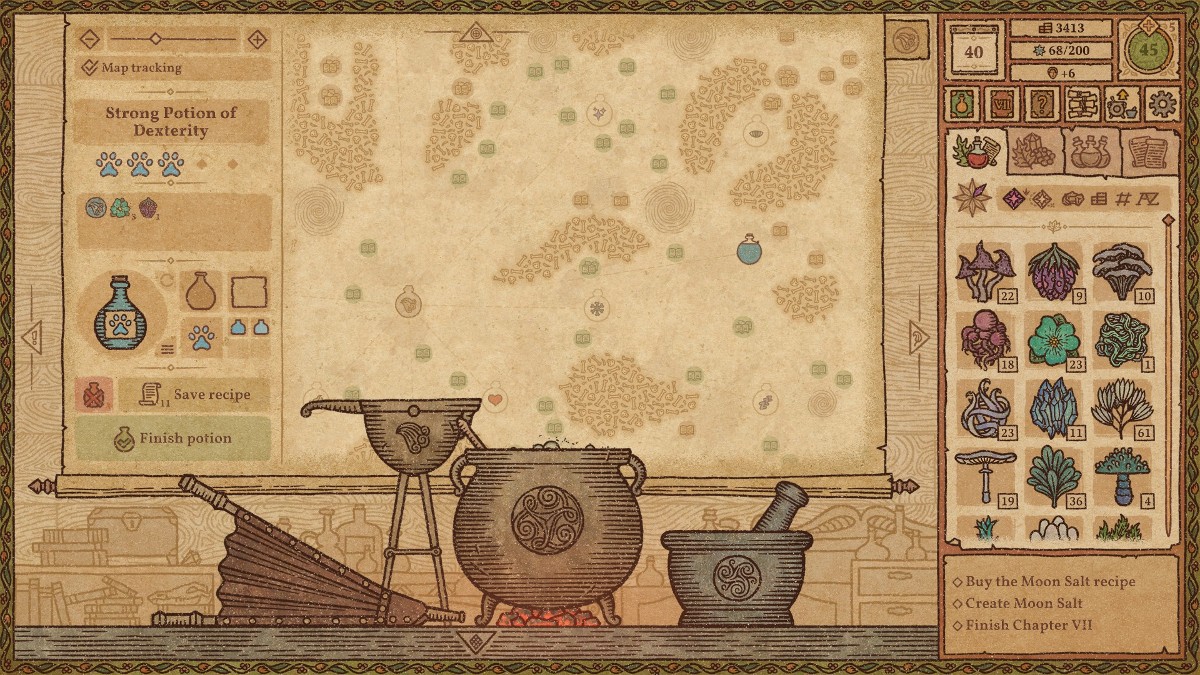 Potion Craft: How to Make a Potion to be Less Clumsy and Increase ...