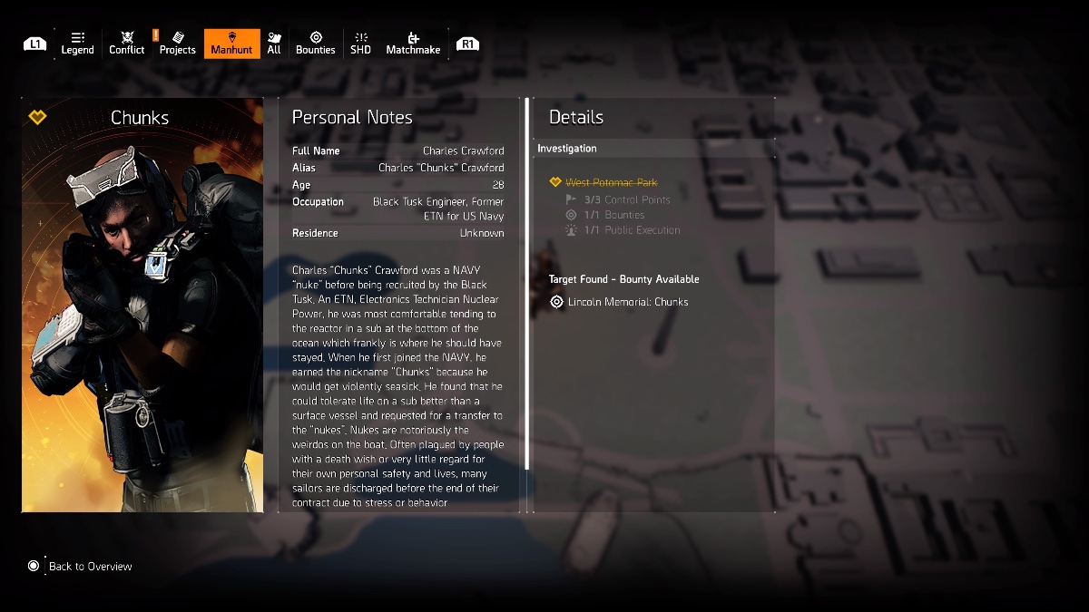 How to Find and Neutralize Charles “Chunks” Crawford in The Division 2 ...