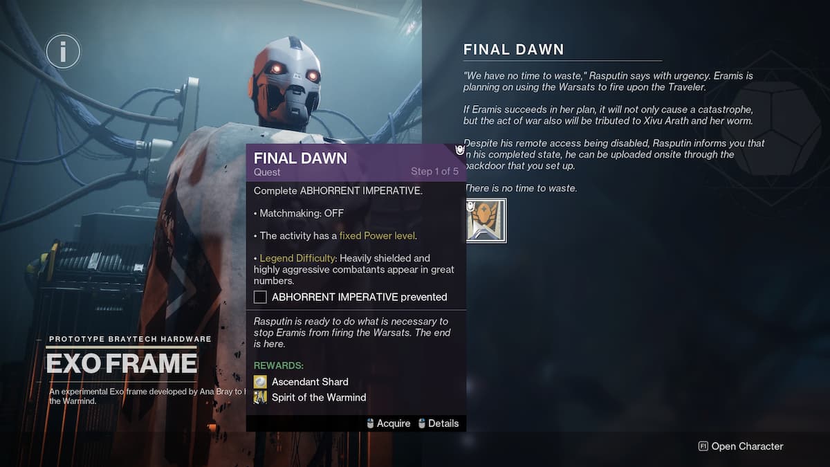 Destiny 2 – How to Complete Final Dawn - Quest Guide | Gamer Journalist