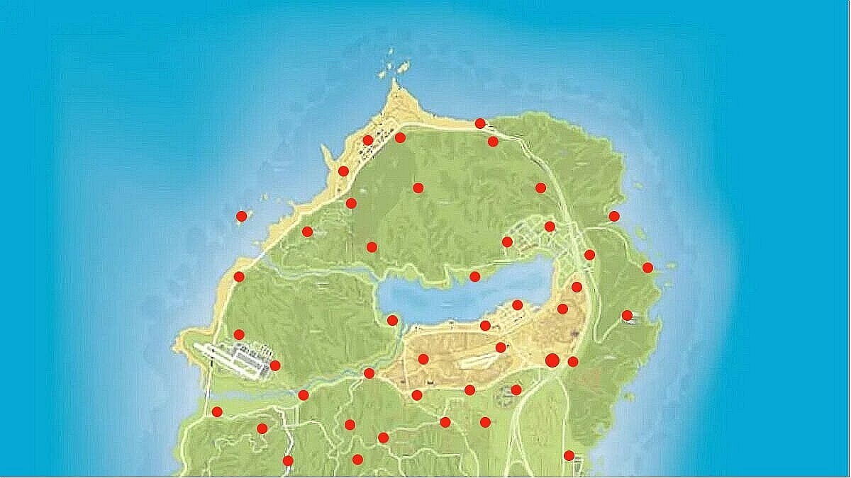 Mappa delle posizioni di tutte le action figure di GTA Online ...