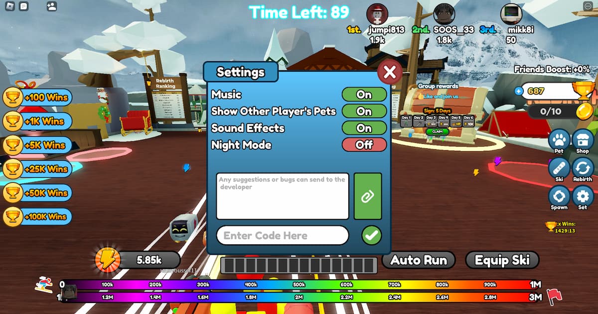 Ski Race Codes | Gamer Journalist