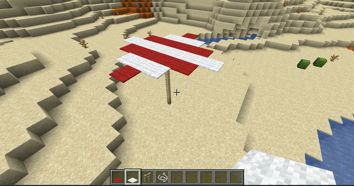 How to Build an Umbrella in Minecraft | Gamer Journalist