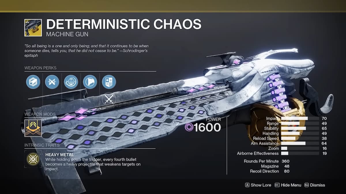 How To Get Deterministic Chaos Exotic In Destiny 2 Gamer Journalist 