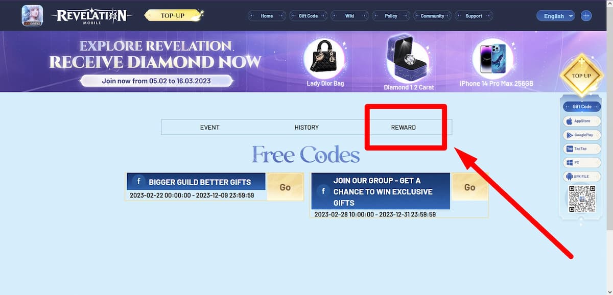Revelation Mobile Codes | Gamer Journalist