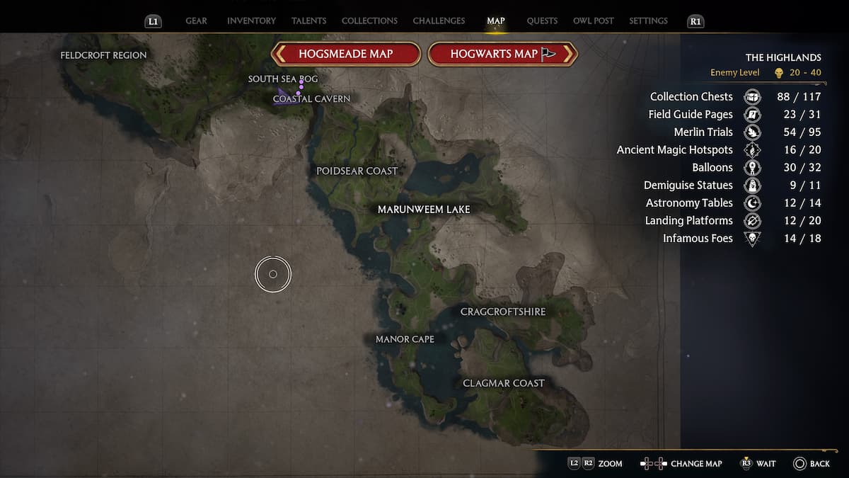 How to Use Henrietta's Map in Hogwarts Legacy - Treasure Guide