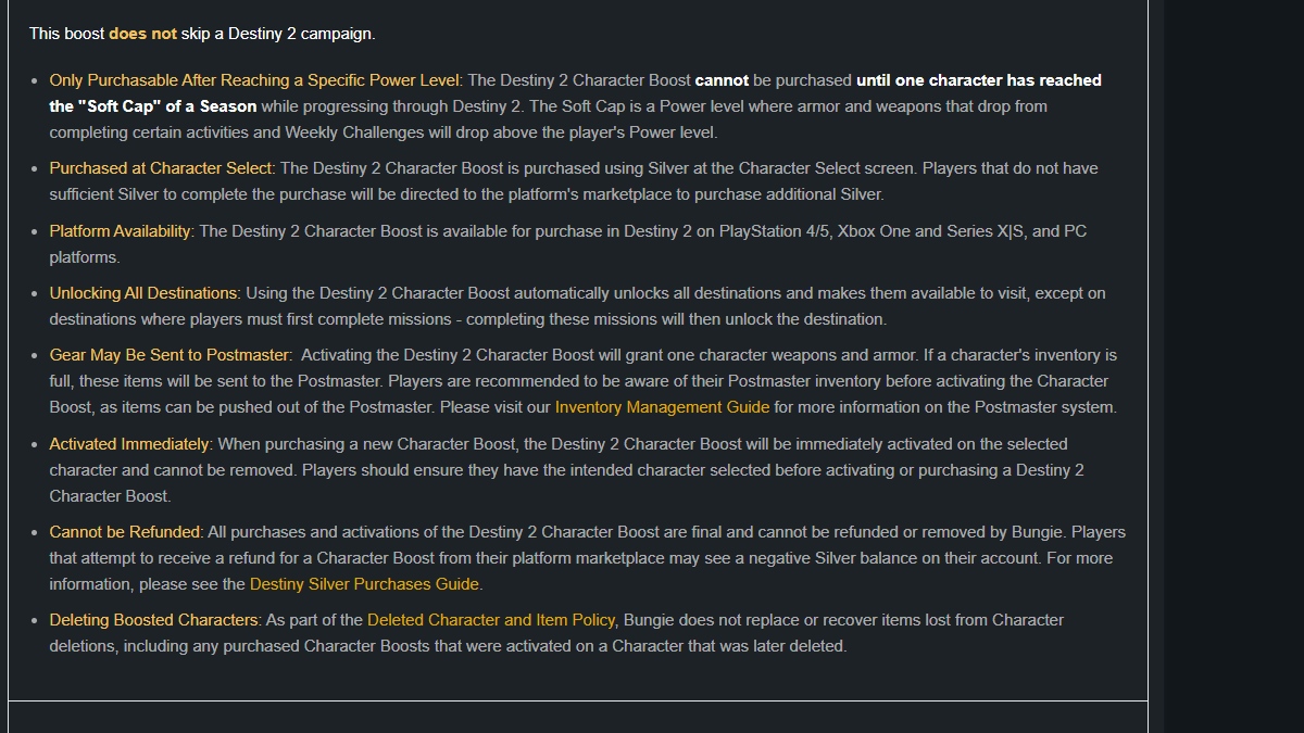 Should You Buy the Character Boost in Destiny 2? - Pros and Cons ...