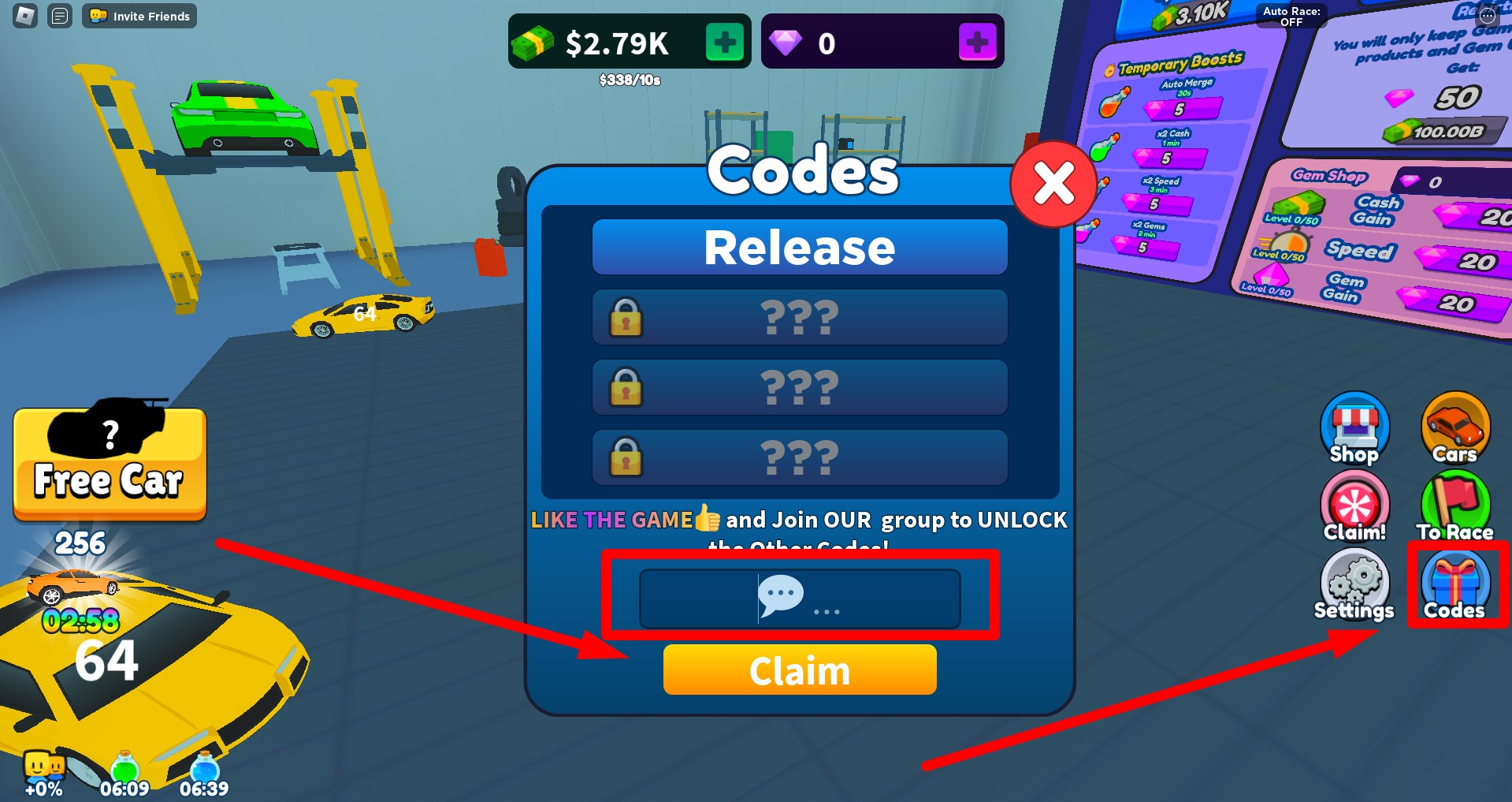 Roblox Merge Race Simulator Codes