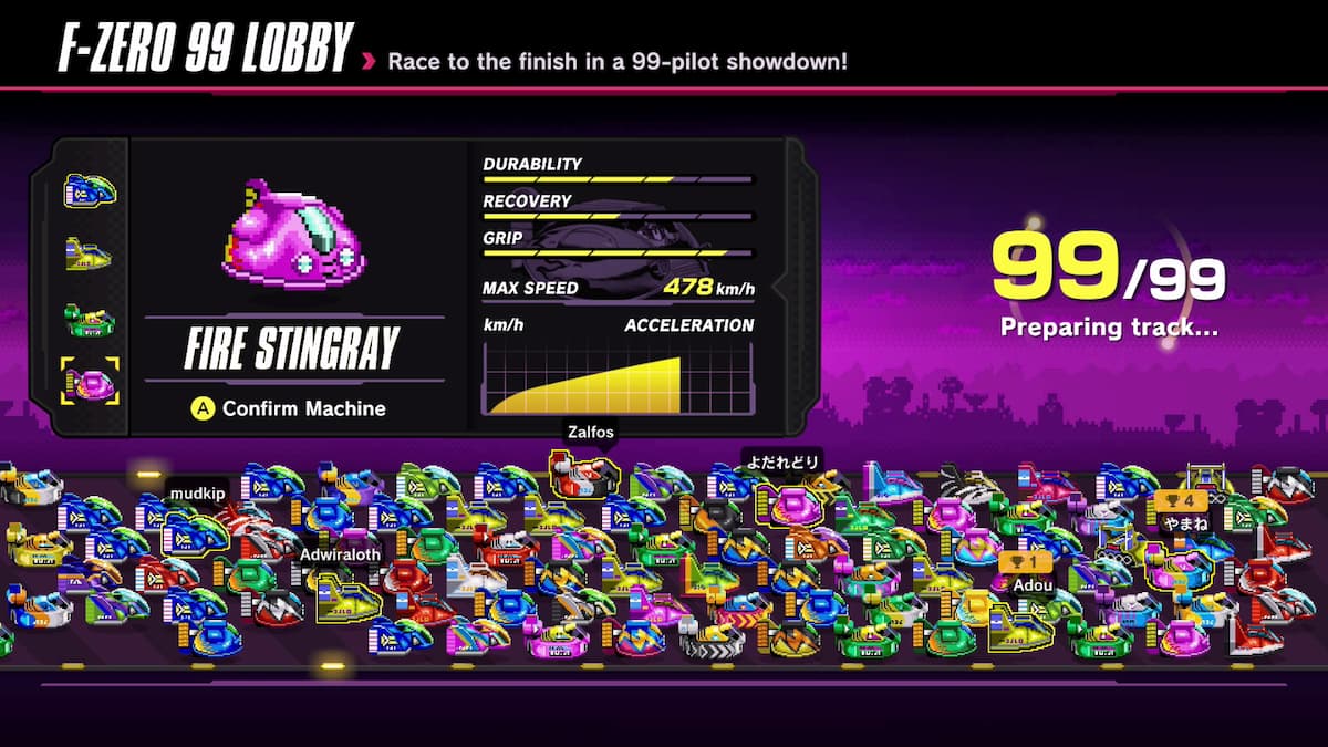 All Cars in F Zero 99 Ranked | Gamer Journalist